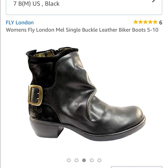Fly London | Shoes | London Fly Leather Biker Buckle Booties | Poshmark